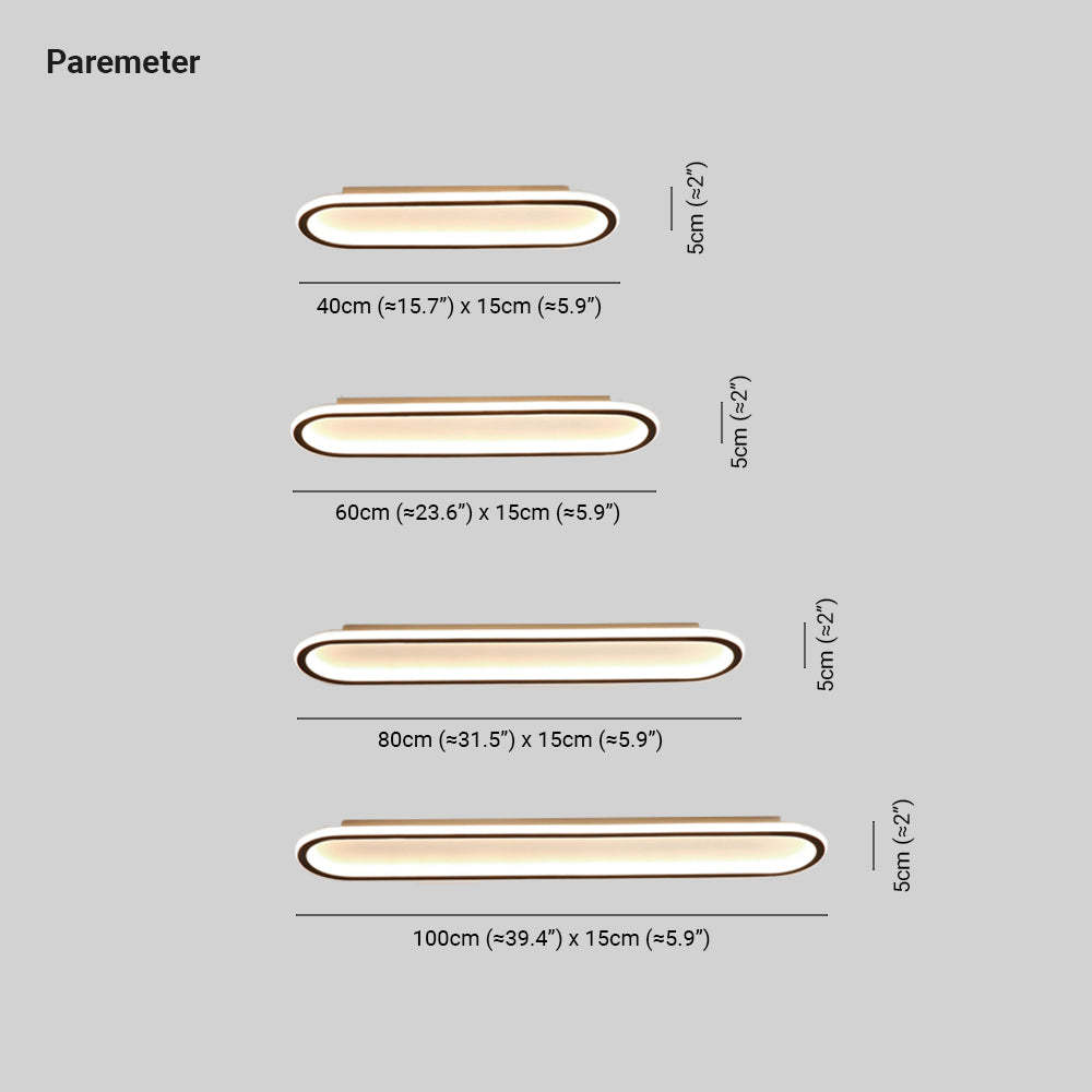 Minimalist Rectangular Flush Mount Ceiling Light Black/Gold | Las Sola