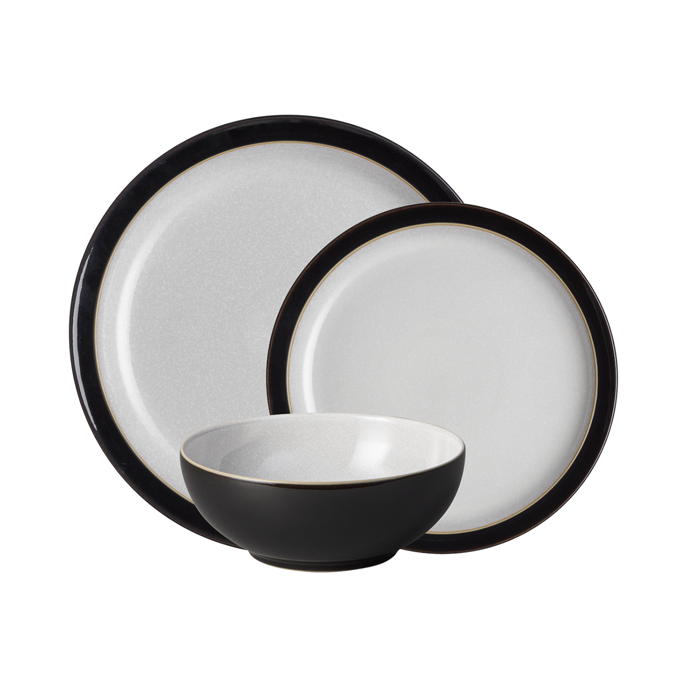 Elements Black 12 Piece Dinner Set – Denby