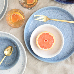 Studio Blue 4 Piece Coupe Dinner Plate Set – Denby