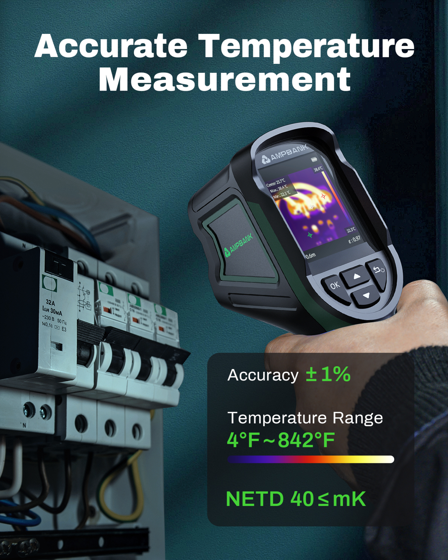 H128 Handheld Thermal Camera, 240 x 240 TISR Resolution – AmpBank Jump ...