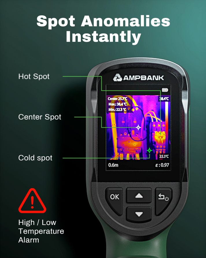 H128 Handheld Thermal Camera, 240 x 240 TISR Resolution – AmpBank Jump ...