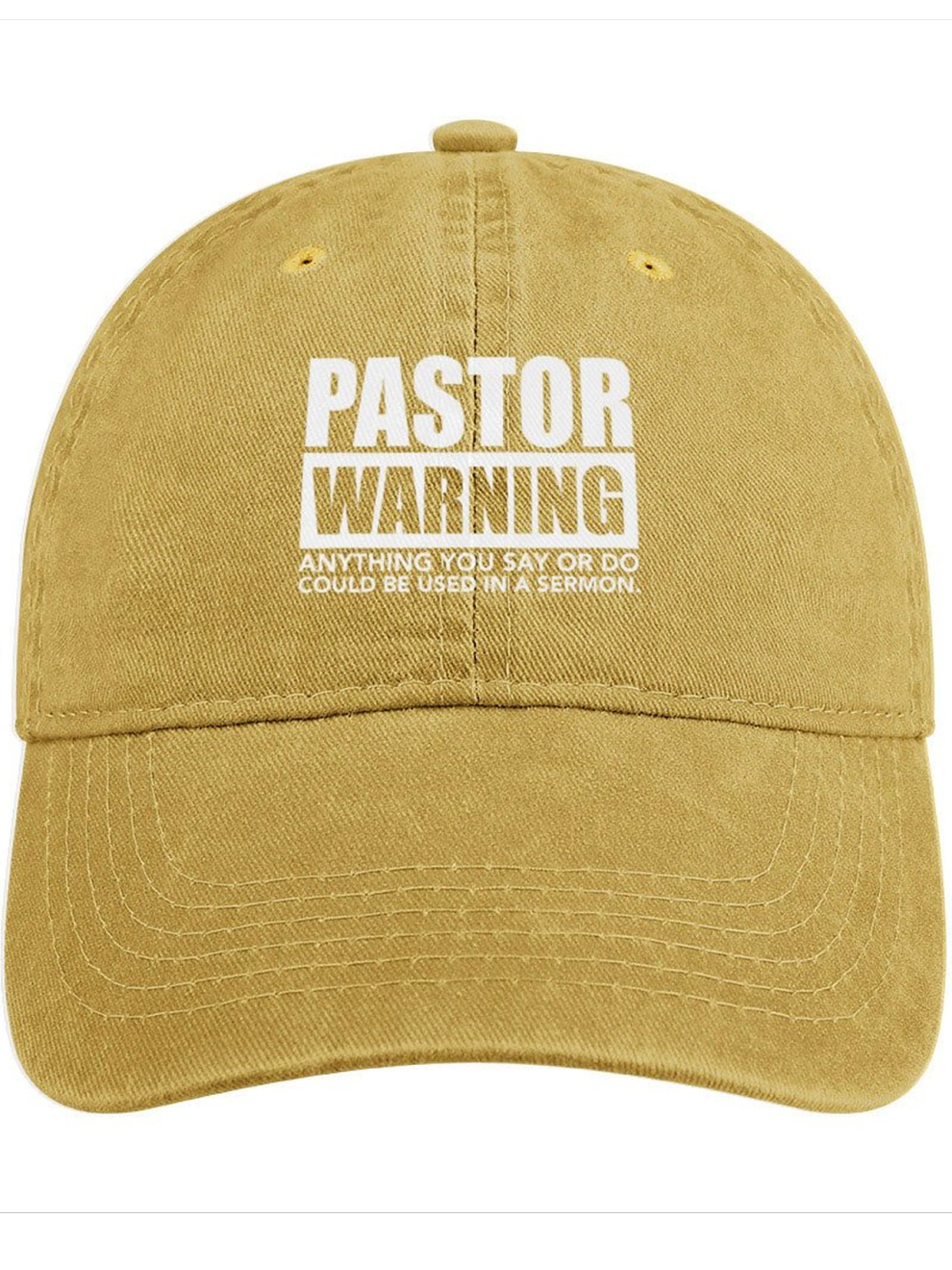 Men's /Women's Pastor Warning Anything You Say Or Do Could Be Used In A ...