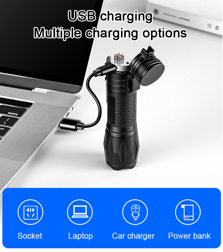 Double arc self-defense flashlight – couameder