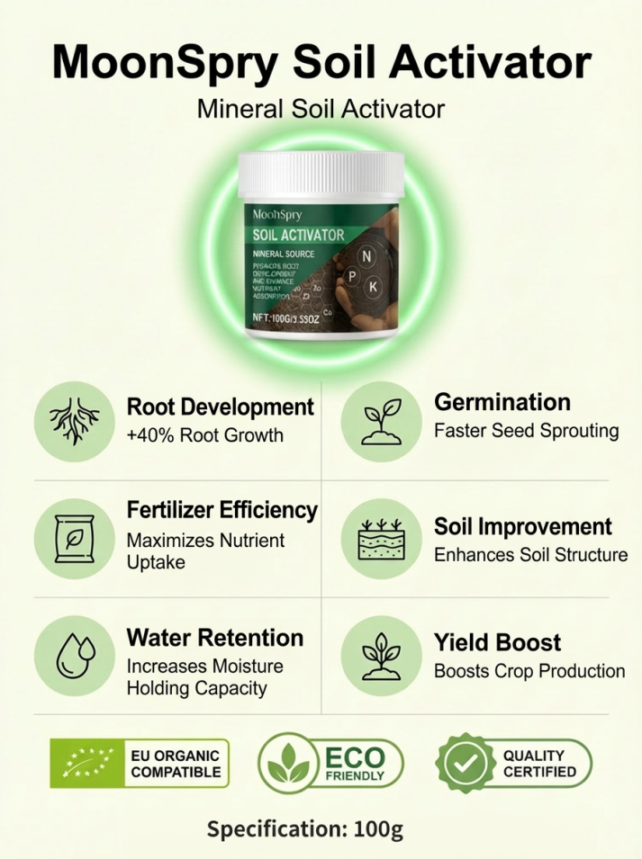 MoonSpry Organic Soil Activator | 14 Day Rapid Plant Revival ...