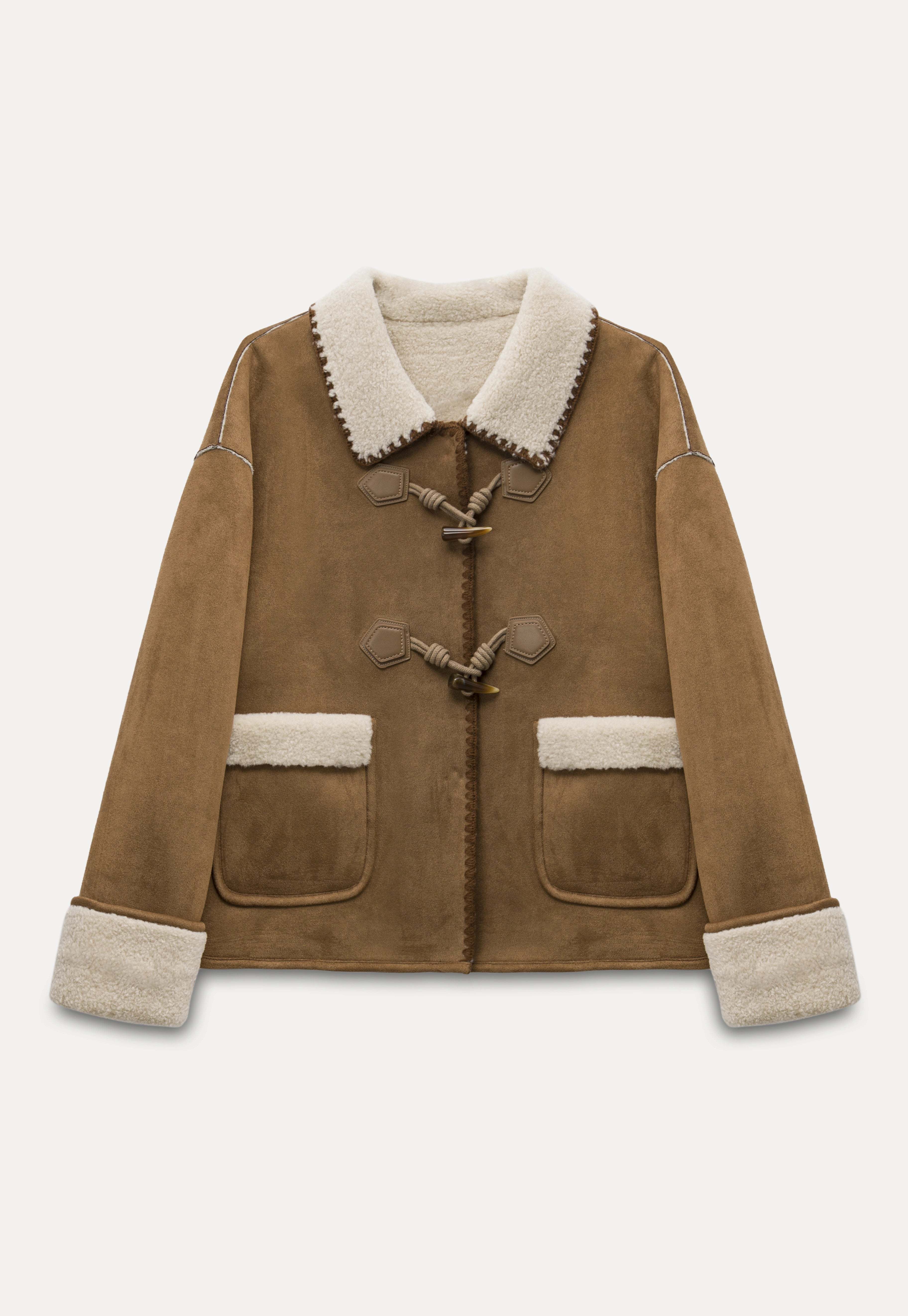 Women's Faux Suede Toggle Jacket – EGGKA