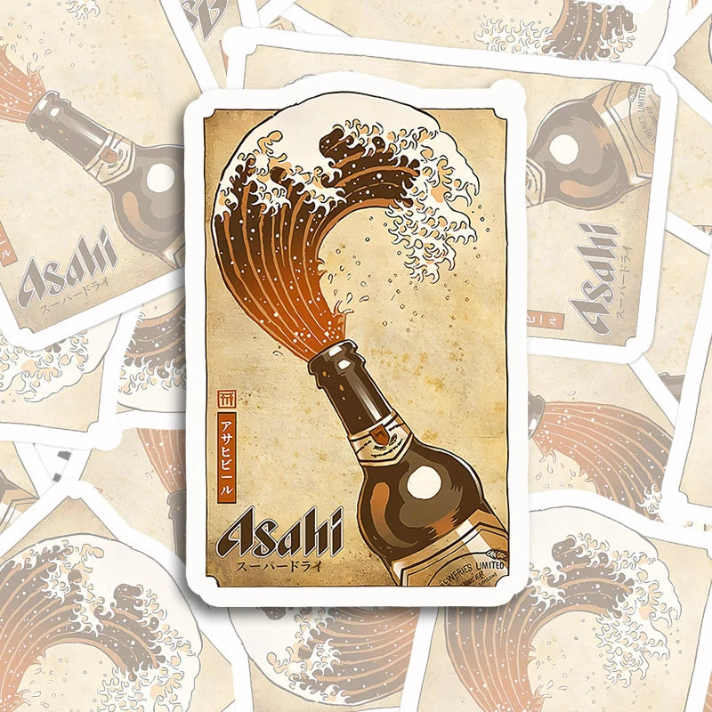 Tokyocanvas Asahi Logo Japanese Sticker For Sale – tokyocanvas
