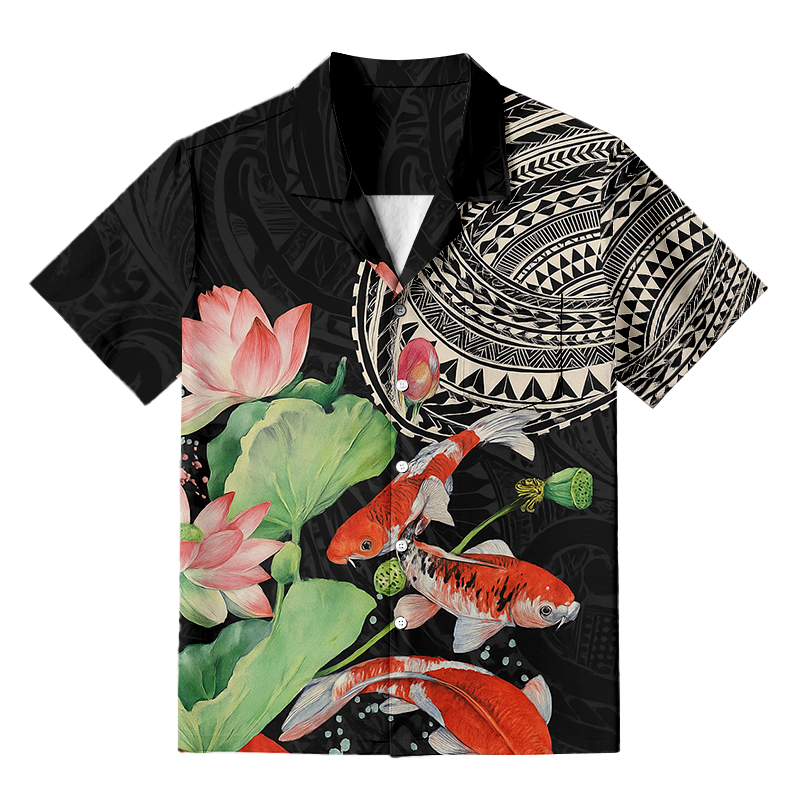 Tokyocanvas Japanese Koi Fish Hawaiian Shirt For Sale – tokyocanvas