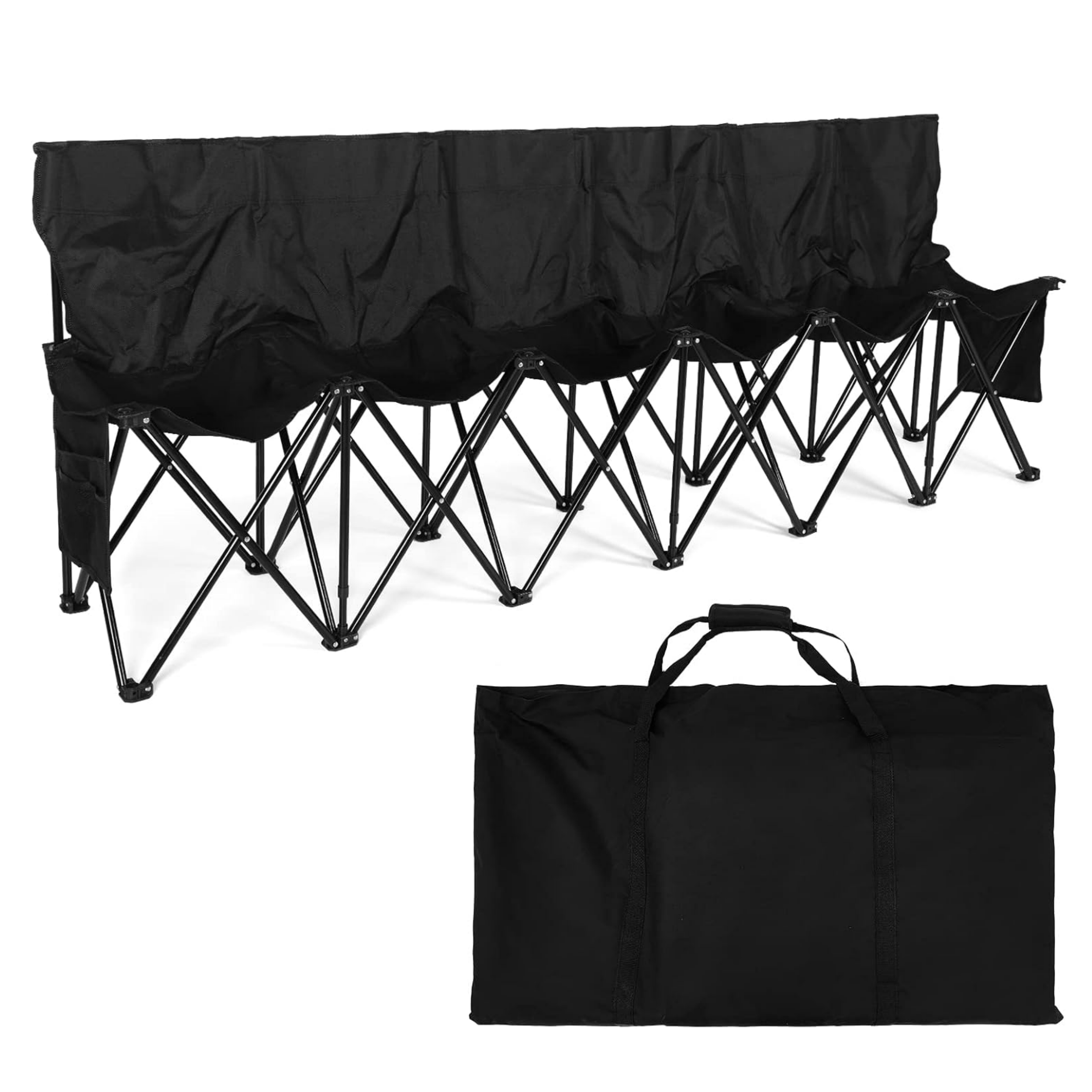 🔥HOT SALE NOW!!!💝Buy 2 Get 2 Free Portable Folding Soccer Bench Cha