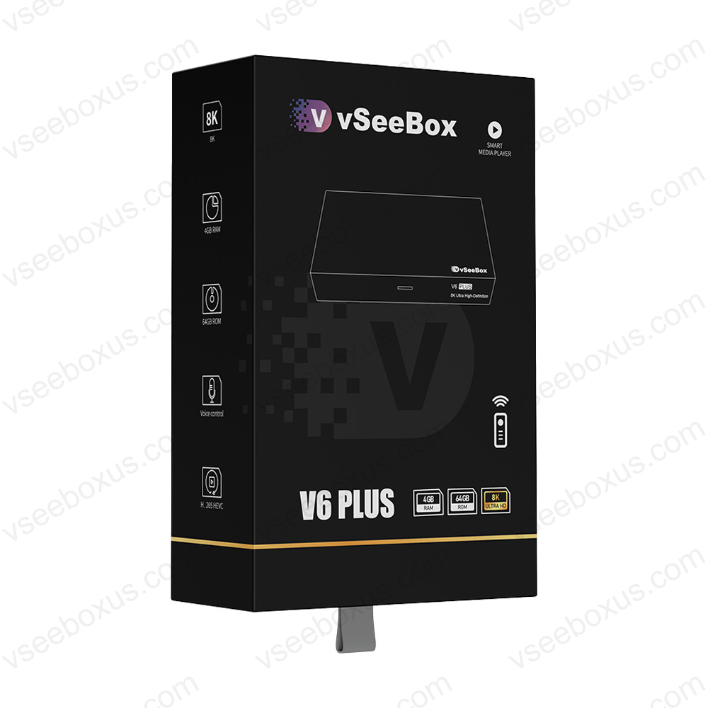 vSeeBox V6 Plus | 8K HDR Android 14 TV Box | Multi-Screen Ready ...