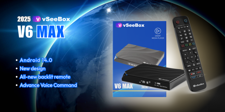 vSeeBox V6 Max | 2025 Android 14 8K TV Box with Split-Screen Mode ...
