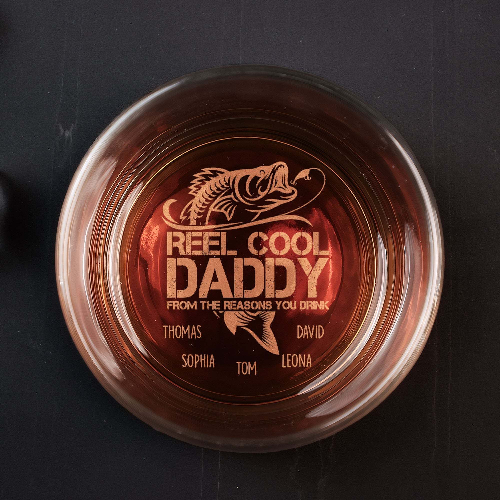 Reel Cool Daddy/Papa From The Reasons You Drink - Personalized Engrave ...
