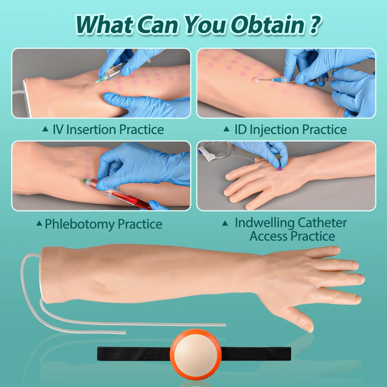 Intravenous Practice Arm Kit with Intradermal Injection Spots – MedEduQuest