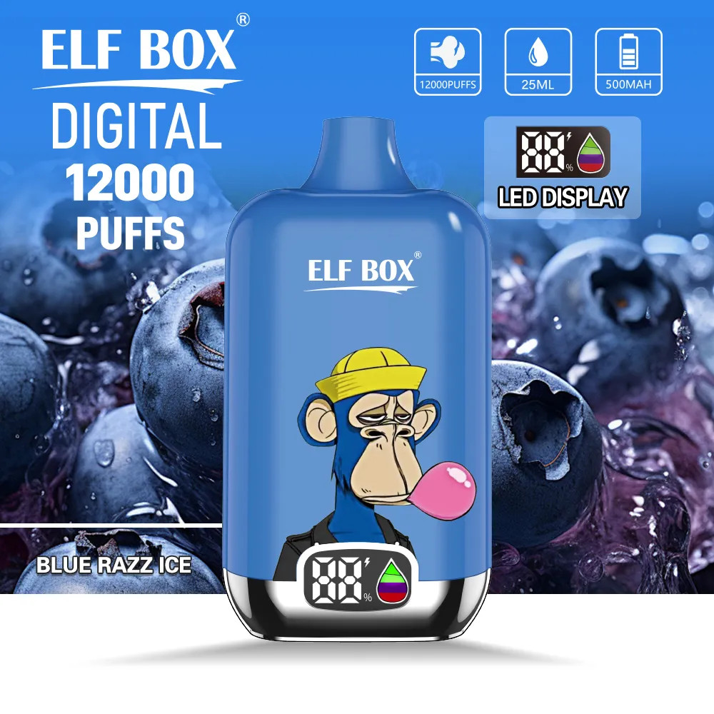 ELF BOX Digital 12000: Ultimate Puff Experience & LED Display