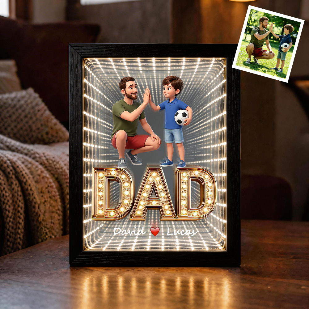 Infinity Mirror Light Box For Father tt – mekesllser