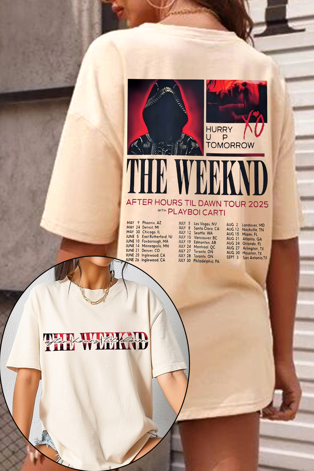 The Weeknd After Hours Til Down Tour 2025 Tee For Women – joysfancy