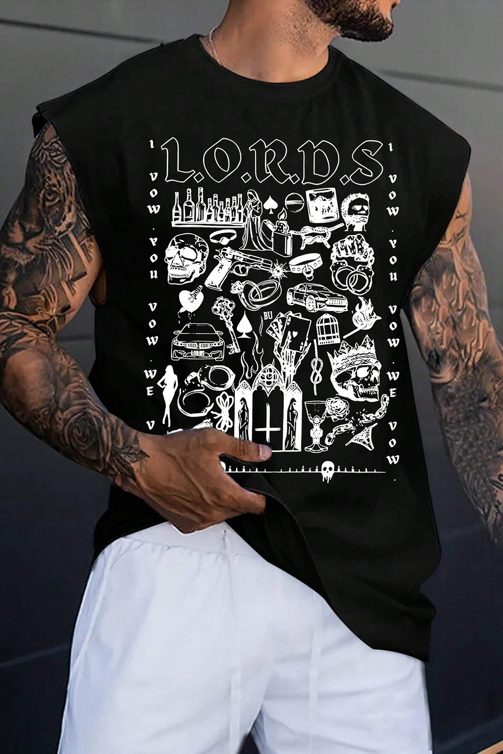 LORDS Series Dark Romance Tank Tee For Men – joysfancy
