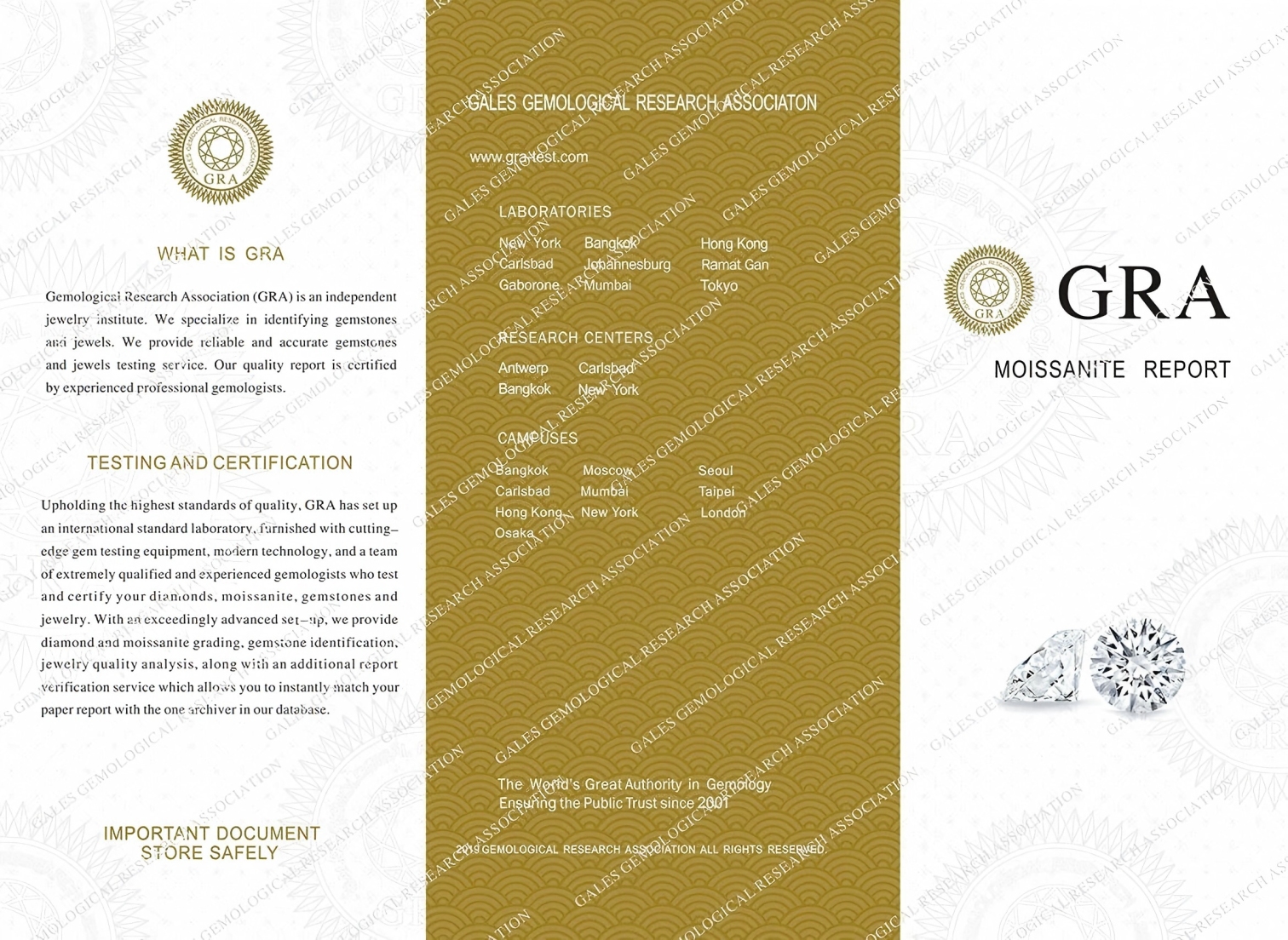 What is GRA Moissanite certificate? – Oveela