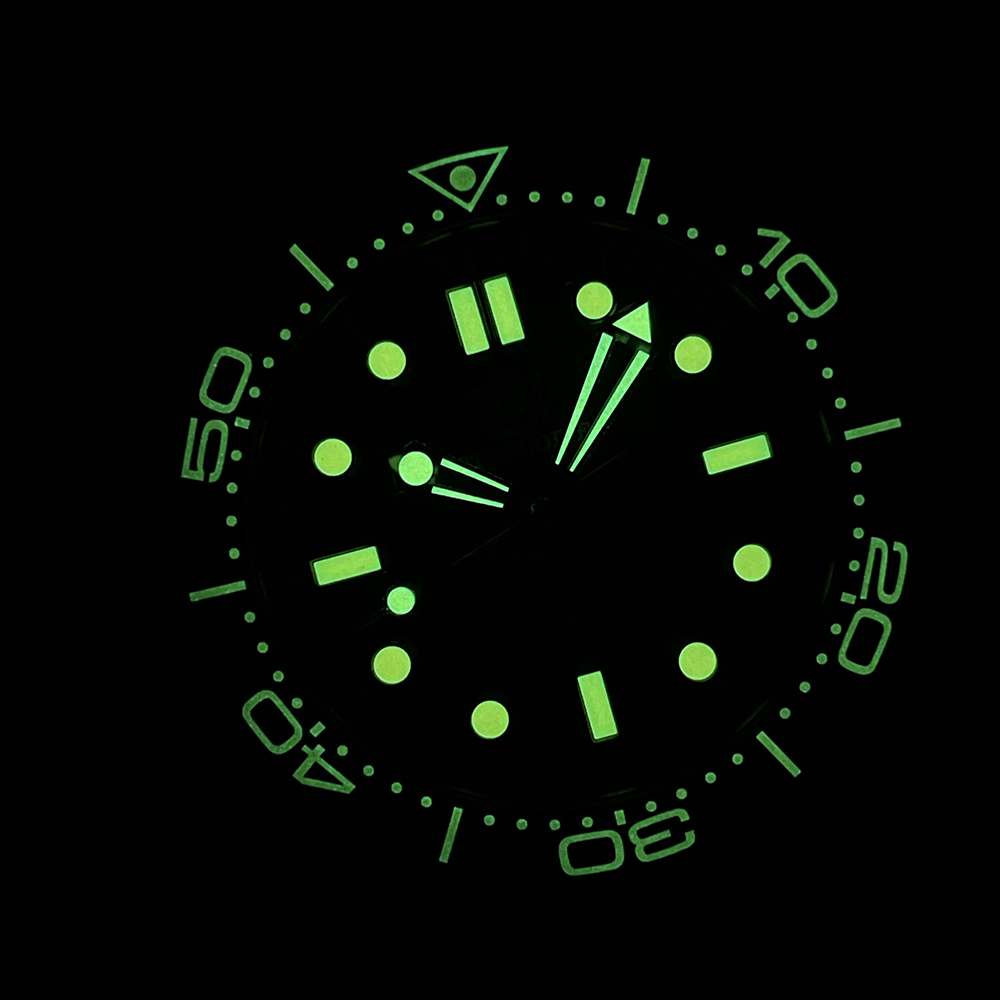 STEELDIVE Official SD1957 Swiss C3 Luminous Sapphire Glass 300M ...