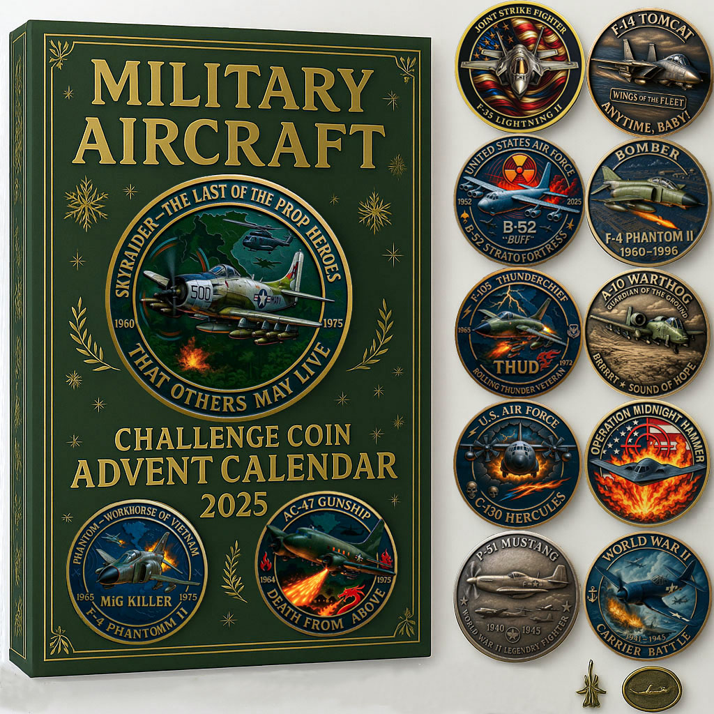 2025 Military Aircraft Challenge Coin Advent Calendar