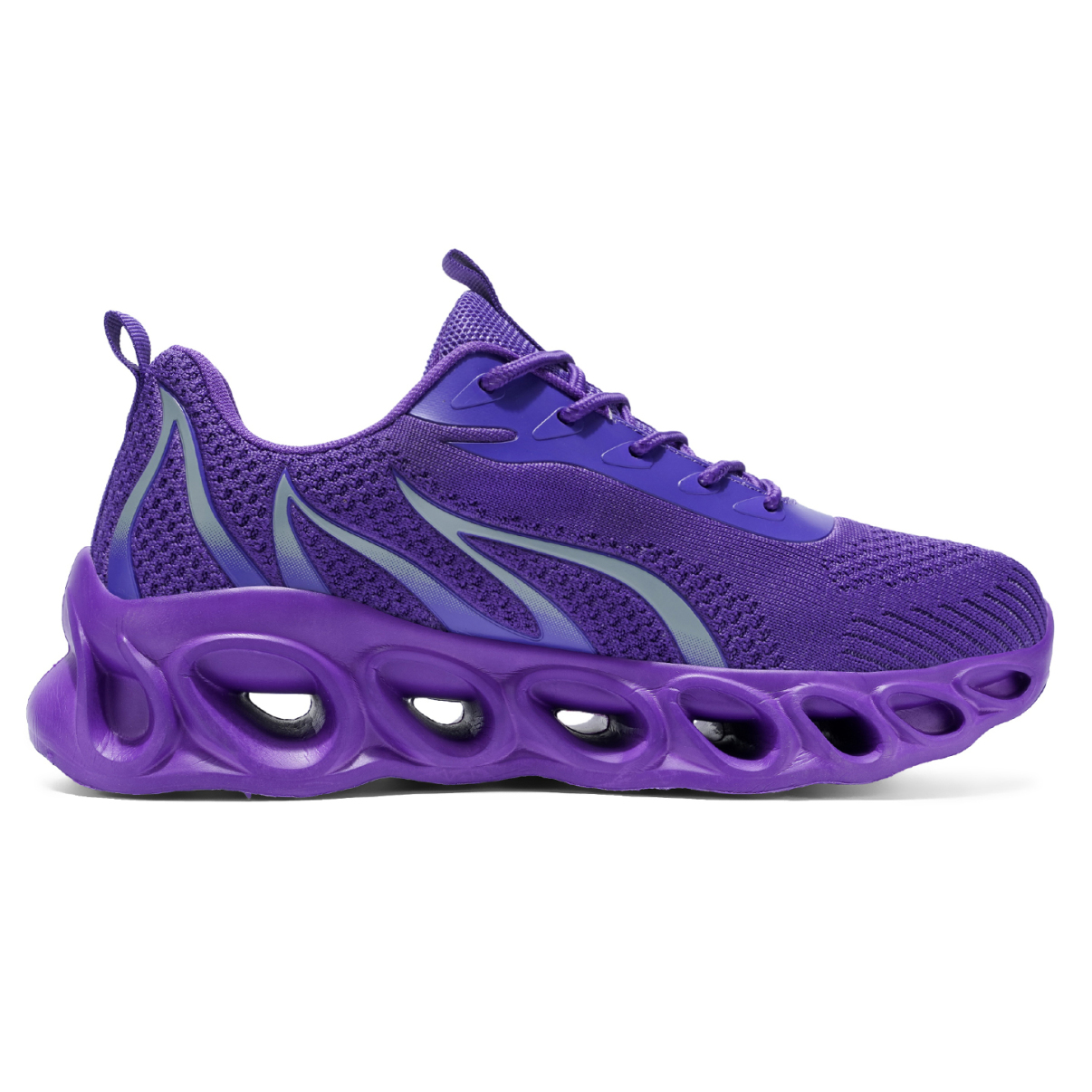 Softsfeel Women's Relieve Foot Pain Perfect Walking Shoes - Purple ...
