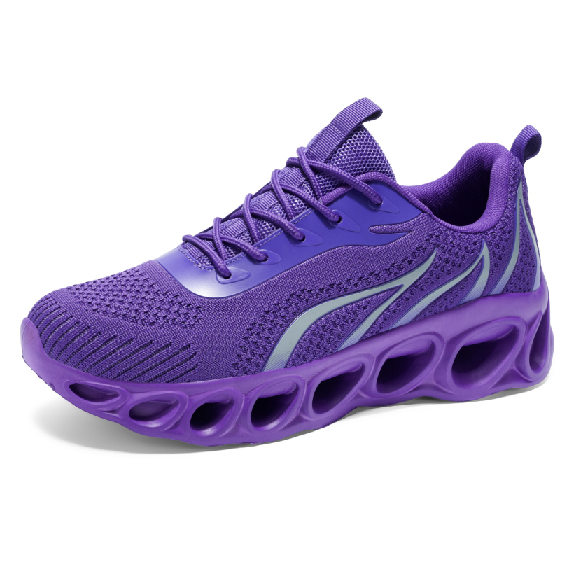 Softsfeel Women's Relieve Foot Pain Perfect Walking Shoes - Purple ...