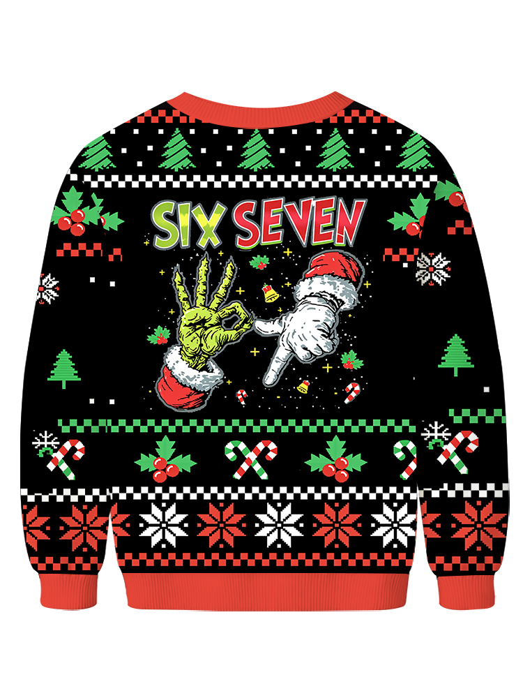 Gen Alpha Six Seven Ugly Christmas Sweater – sweatcrush