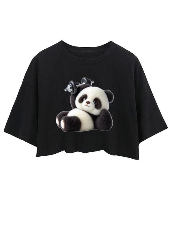 PANDA ONE-ARM LIFTING CROP TOPS – sweatcrush