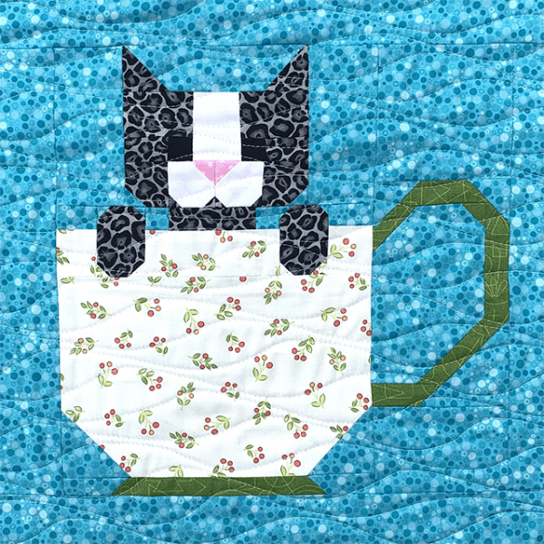 Kittens in Cups Quilt Pattern Template - With Instructions – Diycraftsnow