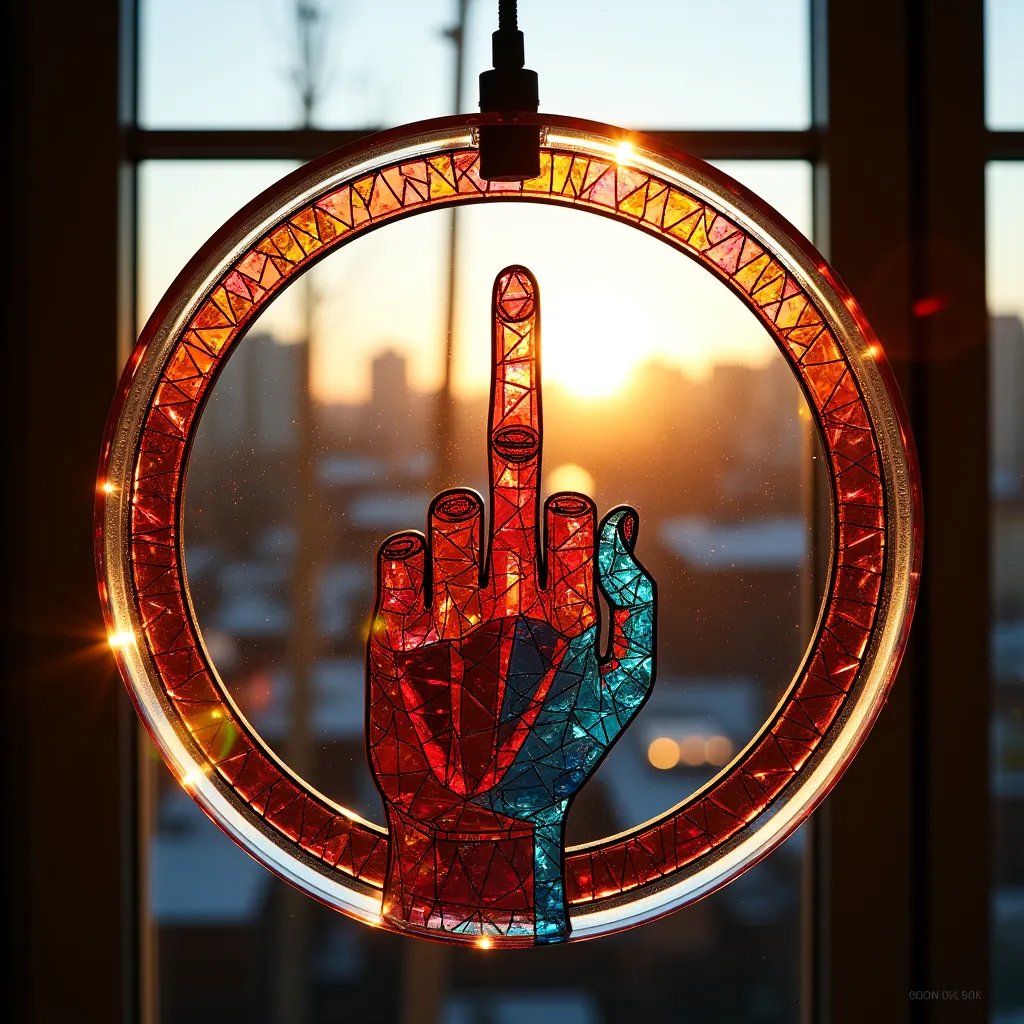🖕Middle Finger Suncatcher – Abexfh
