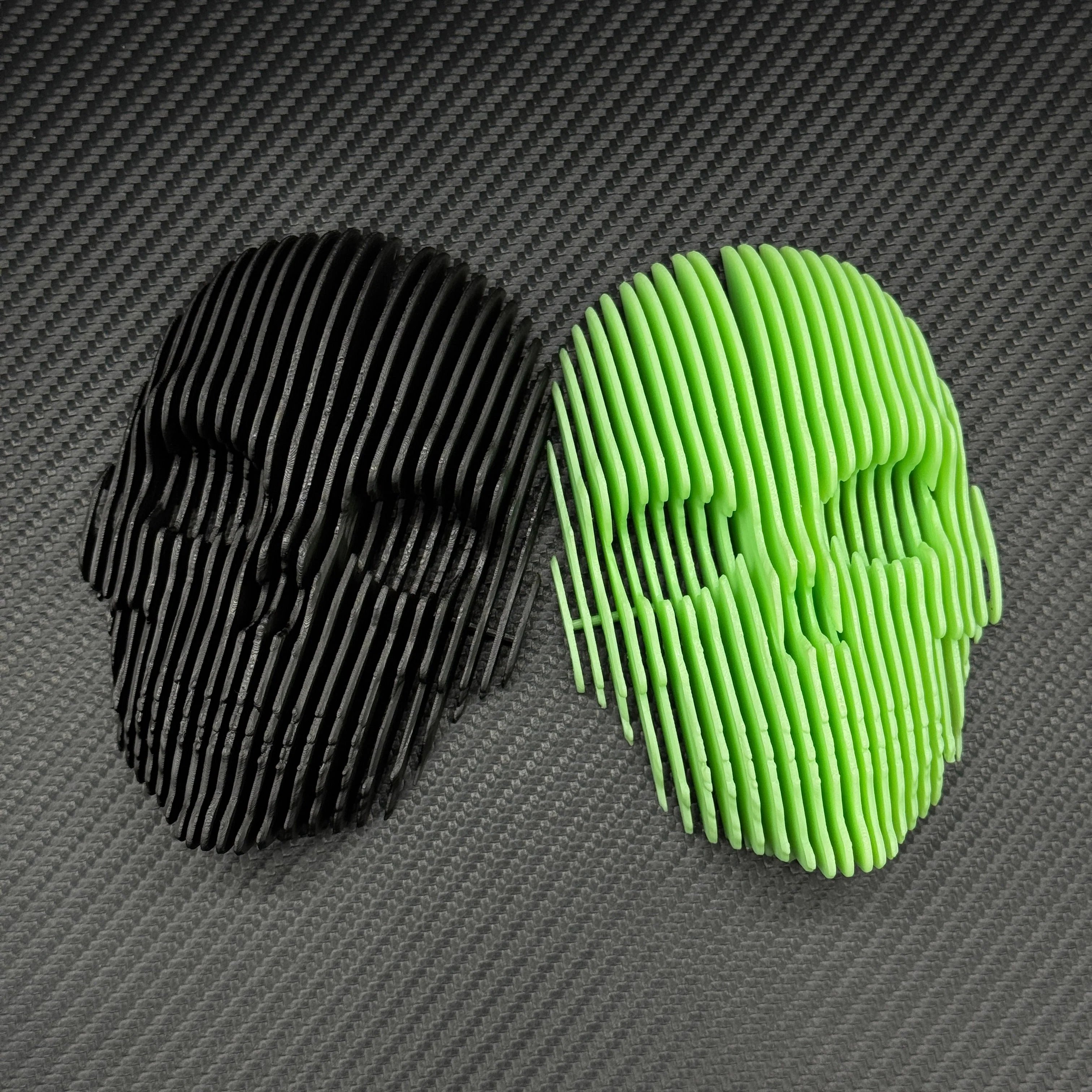 Halloween Decor-3D Printed Luminous Quantum Skull , Glow in The Dark Q