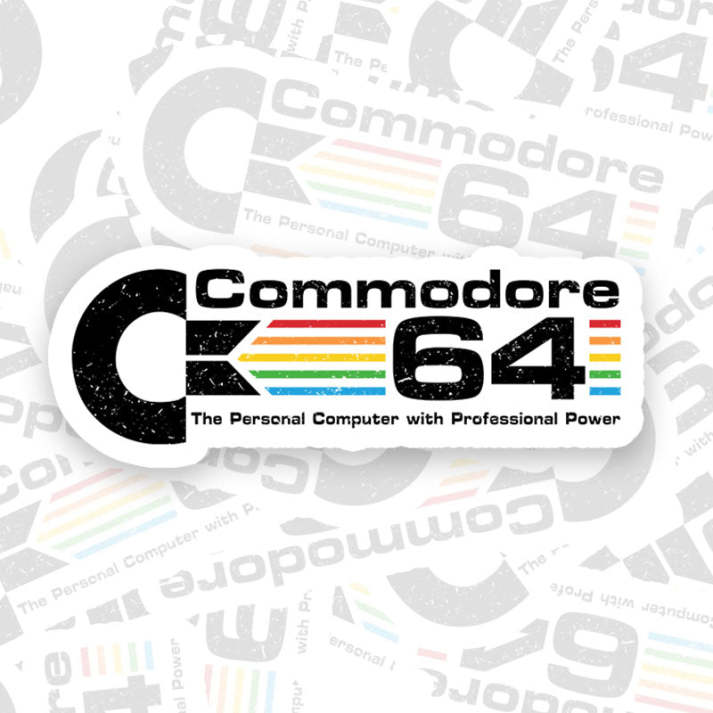 Geeksoutfit Commodore 64 Geek Sticker for Sale