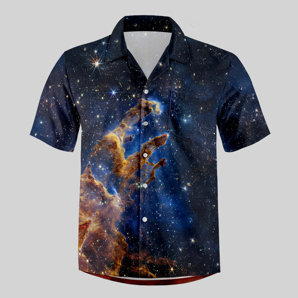 Geeksoutfit Pillar of Creation Nebula Button Up Pocket Shirt for Sale