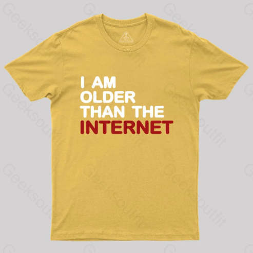 Geeksoutfit I Am Older Than The Internet Geek T-Shirt for Sale