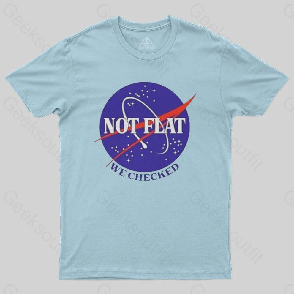 Geeksoutfit Not Flat Science Nerd T-shirt for Sale