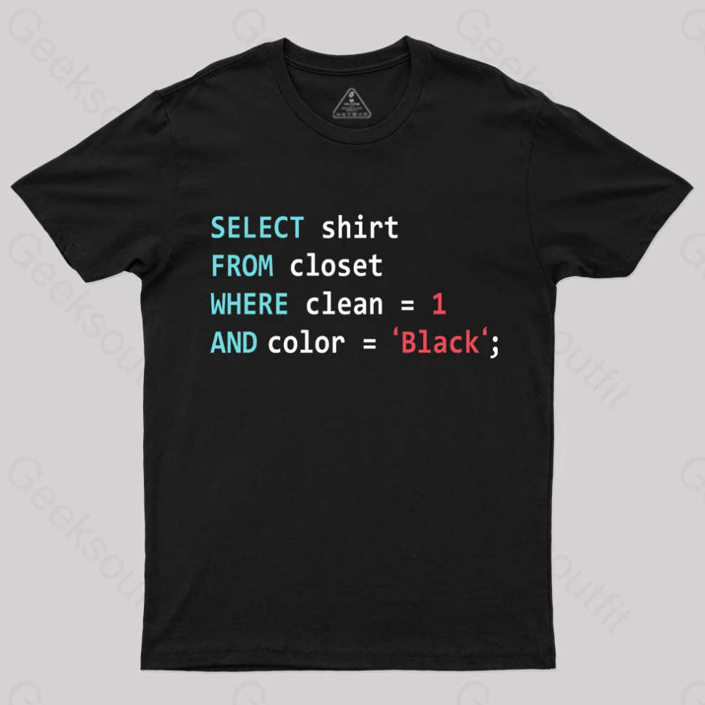 Geeksoutfit Programmer Database Geek T-Shirt for Sale