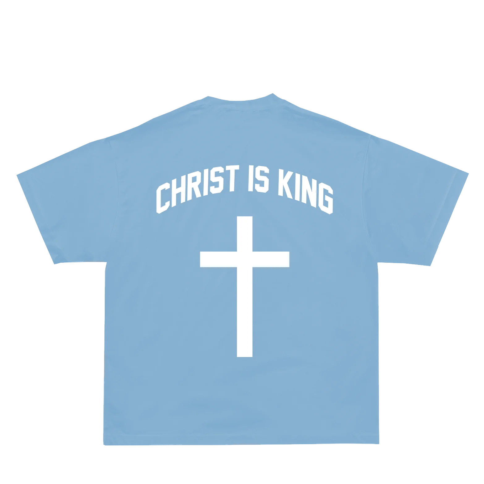 Christ Is King Pump Cover - Light Blue – Printed-Clothes.com