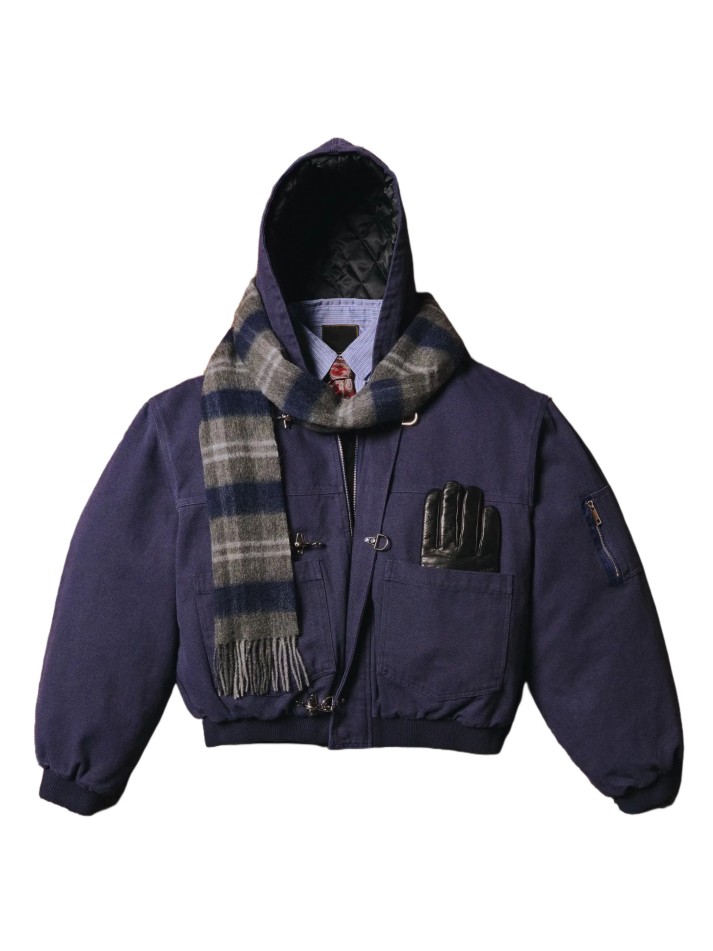 15OZ INDIGO CANVAS CLASP BOMBER JACKET – Kuroniwear