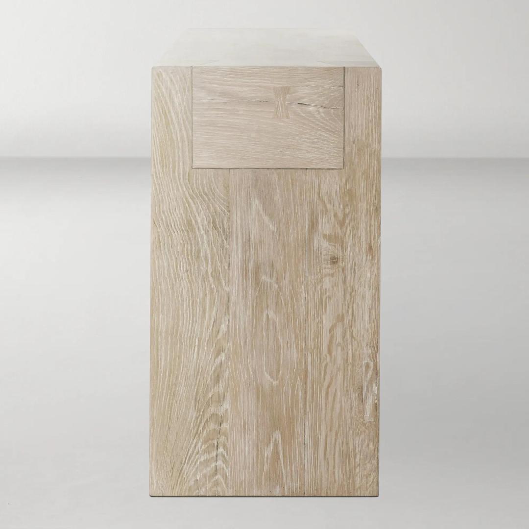 Bristol Reclaimed Oak 72" Console Table - Aged Cream