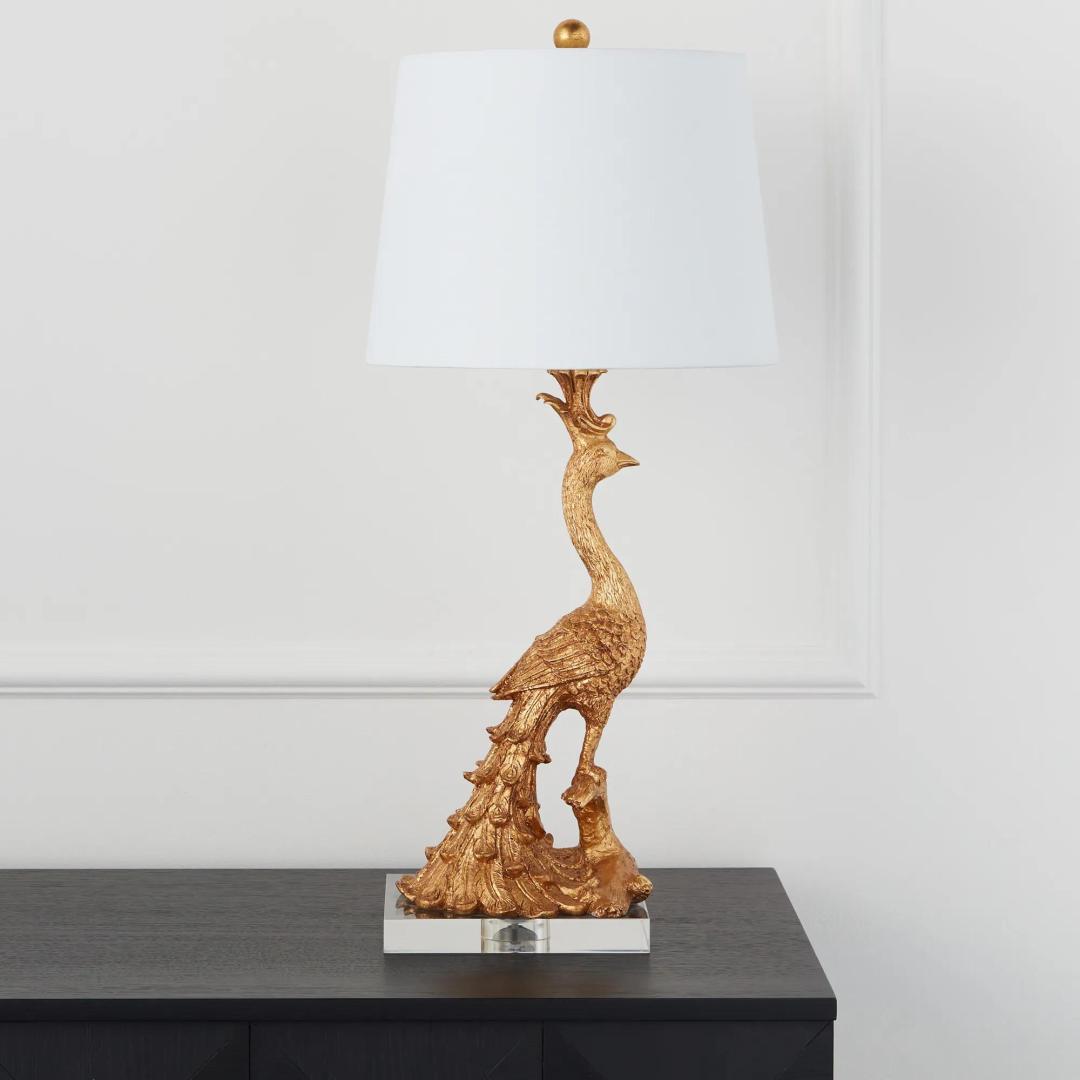 Peacock Table Lamp