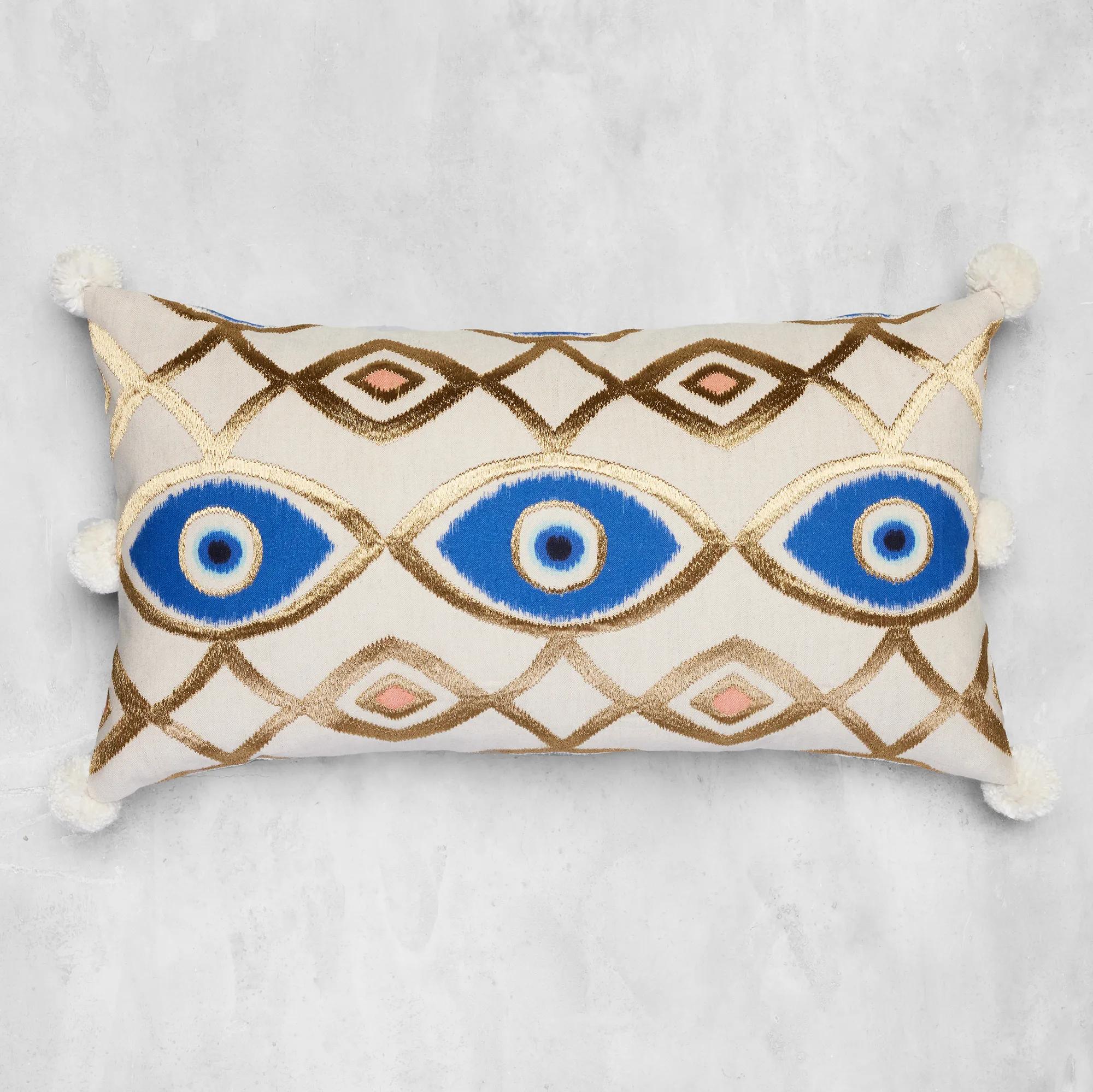Nikki Chu - Evil Eye Lumbar Pillow 14" x 26"