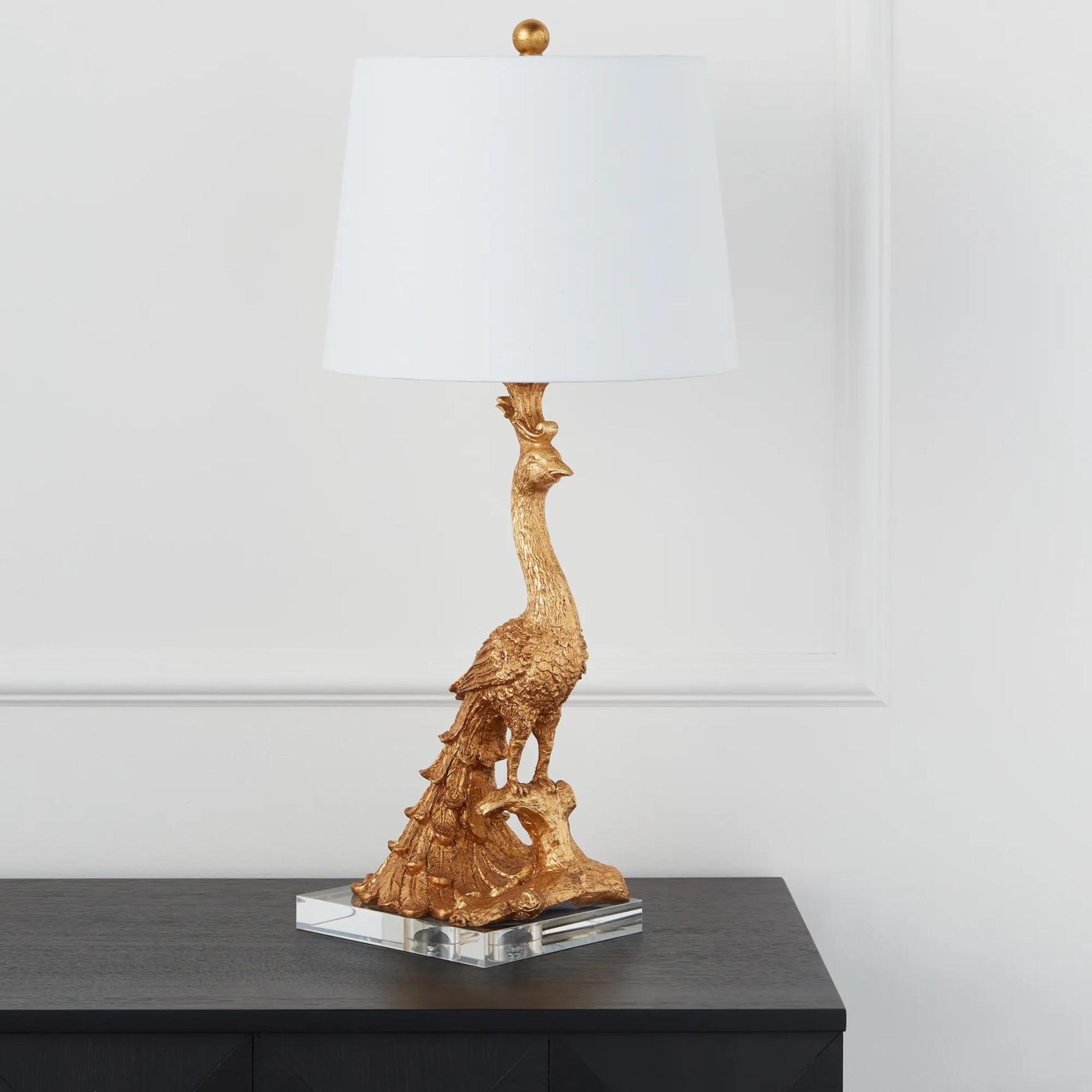 Peacock Table Lamp