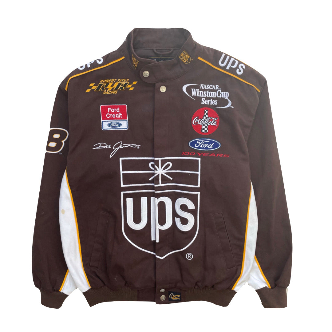 Vintage UPS Brown Nascar Racing Jacket – ciongun