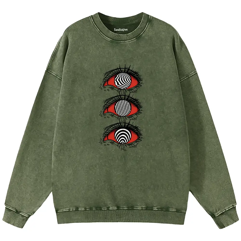 Psychedelic Eye Washed Sweatshirts – soulisfree