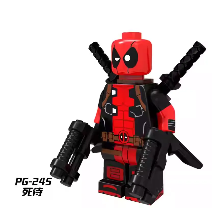 Deadpool Minifigures PG-245 Marvel MiniFigure Lego Fit – Minifigtoys.com