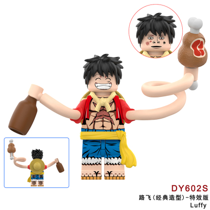 Monkey D. Luffy minifigures figure DY602 One Piece Custom Minifigure ...