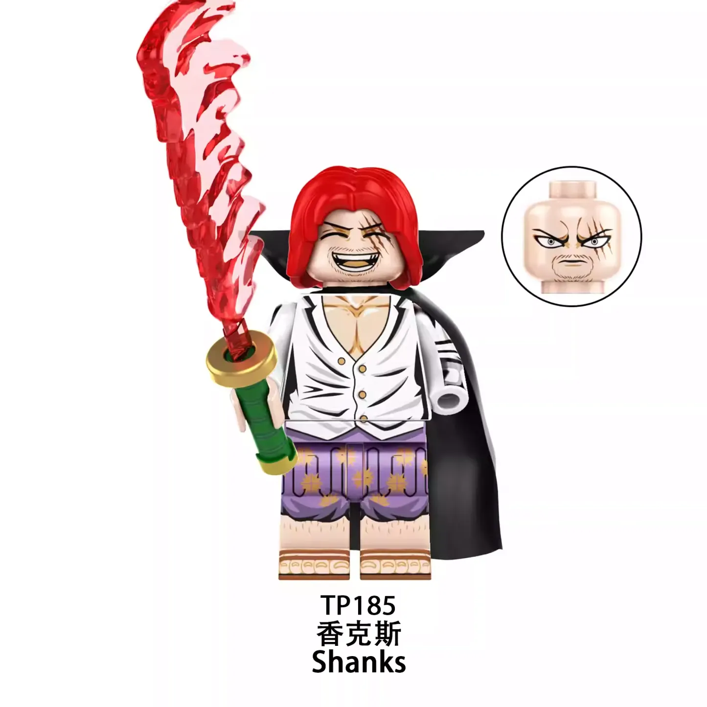 Shanks minifigures TP185 One Piece figure LEGO Compatible – Minifigtoys.com