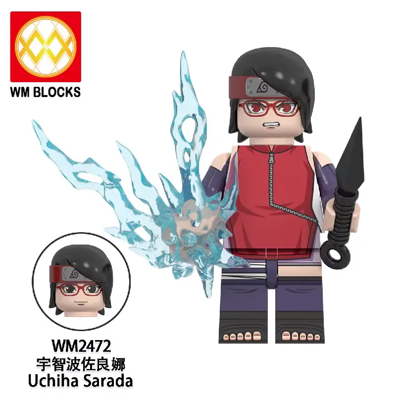Uchiha Sarada Minifigures WM2472 Naruto MiniFigure Fit Lego ...
