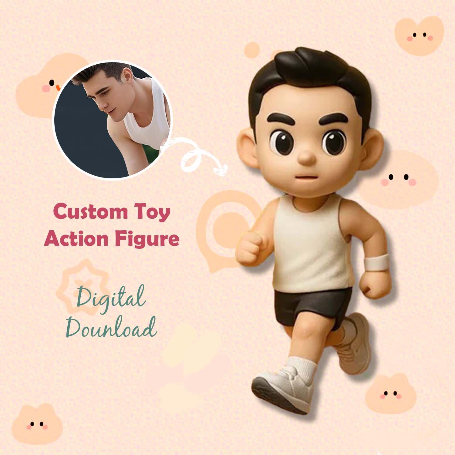 Custom 3D Mini Figure from Your Photo Personalized Desk Toy for Office