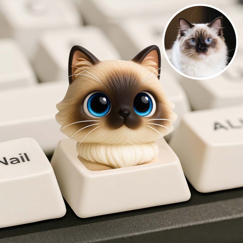 Custom 3D Cartoon Keycap for Mechanical Keyboard Personalized Mini Bust ...