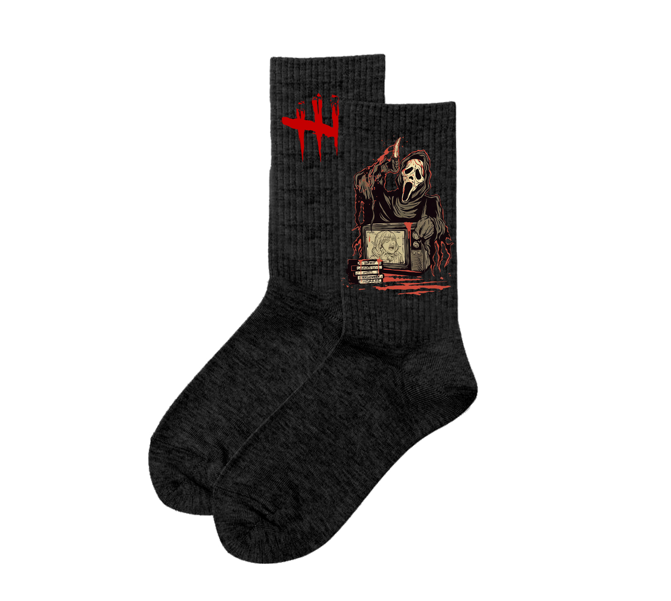 Ghost Face Dead by Daylight Horror Socks